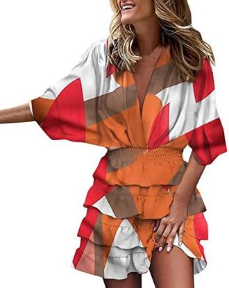 Generic Robe Bleu Marine Noel Robe De Promo Robe De Mere De Mariee Chic Robe Gala Courte Jupe en Tulle Robe De Cocktail Chic Et Glamour Robe Ceremonie Dor&eacute;E R