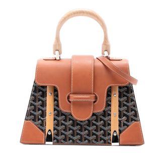 Goyard Black Goyardine Saigon Structured PM