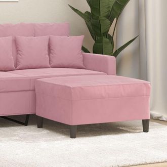vidaXL Fu&szlig;hocker Rosa 70x55x41 cm Samt Vidaxl