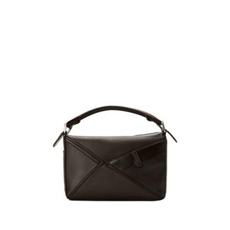 Loewe Petit sac Puzzle Panta en cuir de veau brillant