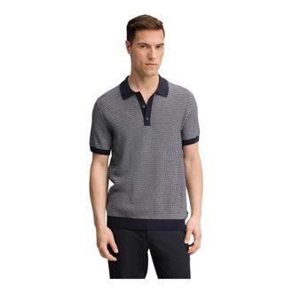 Joop Strick-Polo aus Baumwolle - - Tops - Herren - Blau - 2XL