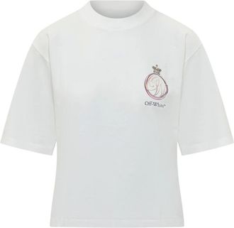 Off-white Femme, Tops, Blanc, Taille: 42 FR Boxy Cotton T-Shirt