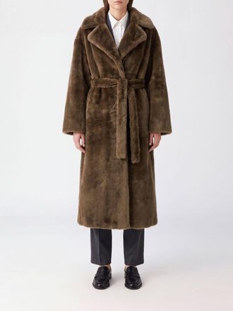 Arma Langer Shearling-Bademantel mit Bindeg&uuml;rtel