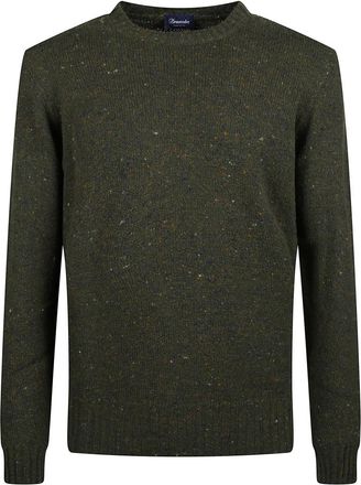 Drumohr Homme, Pulls, Vert, Taille: 2XL Donegal Crew Neck Sweater