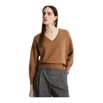 Marella V-Ausschnitt Strickware - - Knitwear - Damen - Braun - L