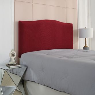 Generic Elastische Version Bettkopfteil Bezug Vollformat Kopfteil Bezug Staubschutzh&uuml;lle f&uuml;r Polsterm&ouml;bel im Schlafzimmer Burgund Kopfteil f&uuml;r kalifornisches 