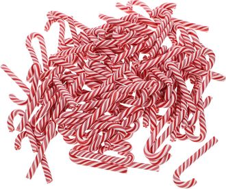 Cabilock 100 Stück Resin Zuckerstangen Anhänger DIY Weihnachtsdeko Bastelzubehör Bunte Christbaumschmuck Charms für Handyhüllen Haaraccessoires Scrapbooking