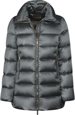 Moorer Femme, Vestes, Vert, Taille: 40 FR Manteau Trap&egrave;ze