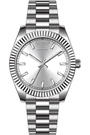 Invicta Specialty 69013 Herrenarmbanduhr - Quartz Uhrwerk - Edelstahl mit silbernem Zifferblatt - 40 mm