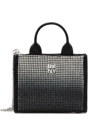 DKNY sac cabas Hadleen &agrave; anses sur le dessus format mini - Noir