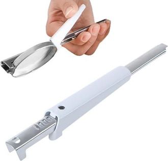 Generic Outil douverture de bocal - Ouvre-bi&egrave;re r&eacute;glable en acier inoxydable, gadgets de cuisine pour un couvercle facile, ouvre-bo&icirc;te pour la plupart des bou