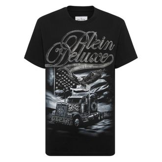Philipp Plein Rundhals-T-Shirt Truck Stones - - Tops - Herren - Schwarzk - S