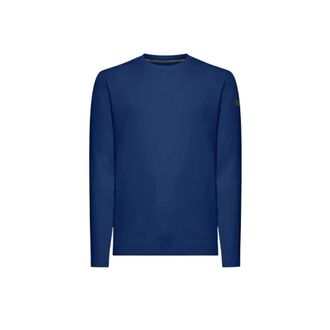 Roberto Ricci Design Technisches Stoff Rundhals Shirt - - Knitwear - Herren - Blau - L