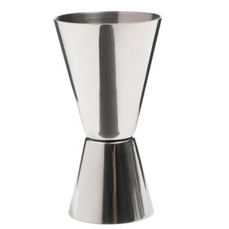 Bar Craft BarCraft Cocktail Jigger Dual Spirituosen Messbecher, Edelstahl, 25ml/50ml