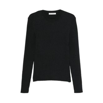 Our Legacy Schwarzer Merinowoll-Rippstrickpullover - - Knitwear - Herren - Schwarzk - M