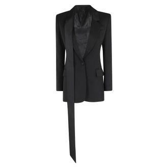 The Attico Femme, Vestes, Noir, Taille: 40 FR Wool Jacket