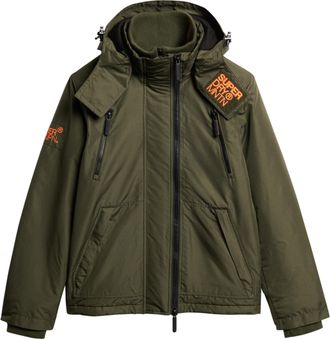 Superdry Herren Mountain Windjacke mit Kapuze Army Kaki XXXL