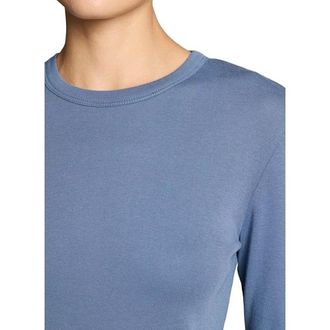 Vince T-shirt manches longues en m&eacute;lange de coton Pima