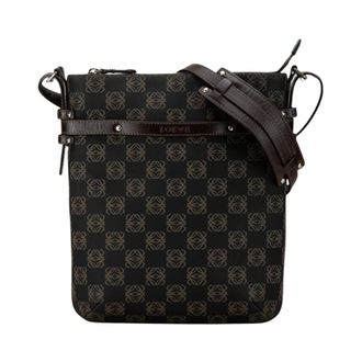 Loewe Sac bandouli&egrave;re en textile &agrave; motif- doccasion - Femme - Pre-owned - Noir - Taille: ONE Size