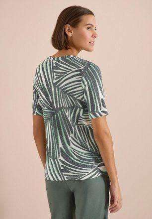 Cecil Print-Shirt aus softem Materialmix