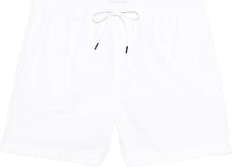 Calvin Klein short de bain &agrave; lien de resserrage - Blanc