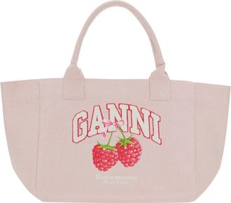 Ganni Femme, Sacs, Rose, Taille: ONE Size Trapeze Medium