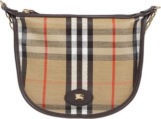 Burberry Femme, Sacs, Beige, Taille: ONE Size Mini Sac Cha&icirc;ne Highlands