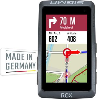 Sigma Sport ROX 12.1 EVO Fahrradcomputer Kabellos 3 Display Made in Germany Fahrradcomputer GPS mit 150 Funktionen GLONASS & Bluetooth Fahrrad Navi Kompatib