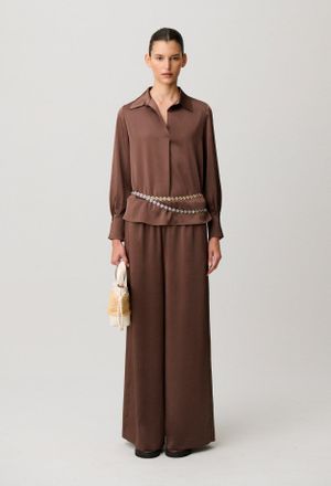 Claudie Pierlot Flie&szlig;ende Bluse mit Kragen