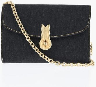 Amato Daniele Denim QUEEN MID Shoulder Bag with Chain Strap Gr&ouml;&szlig;e Unica