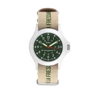 Ines De La Fressange unisex, Accessoires, Vert, Taille: ONE Size Montre Solar Field Sand