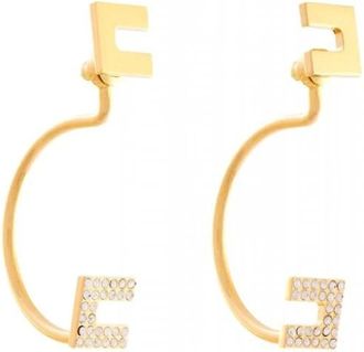 Elisabetta Franchi Femme, Accessoires, Jaune, Taille: ONE Size Or-56M-52E2-V190 Earrings