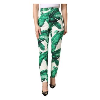 Dolce & Gabbana Femme, Pantalons, Multicolore, Taille: 32 FR High Waist Pants