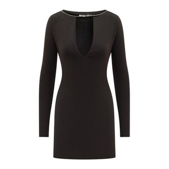 AMBUSH V-Ausschnitt Mini Kleid - - Dresses - Damen - Schwarzk - L