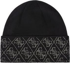 Guess Nora Logo-Mütze in Schwarz