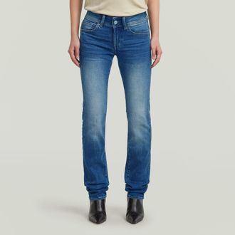 G-Star Midge Straight Jeans II - Mittelblau - Damen