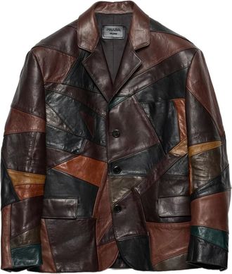 Prada veste &agrave; empi&egrave;cements contrastants - Marron