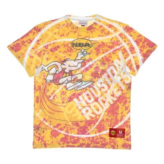 Mitchell & Ness Homme, Tops, Multicolore, Taille: L NBA Jumbotron Tee Hardwood Classics