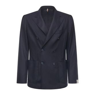 Santaniello Giacca Doppio Petto - - Jackets - Herren - Blau - 3XL