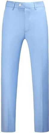 Generic Pantalon de costume daffaires pour homme, coupe ajust&eacute;e, pantalon habill&eacute; formel &agrave; lavant plat moderne, longueur cheville, pantalon intelligent, panta
