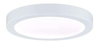 Paulmann 71021 LED Panel Abia 300mm rund Tageslichtwei&szlig; Wei&szlig; Lichtpanel Kunststoff Deckenpanel 4000 K