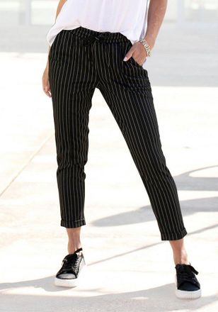 Vivance Jogger Pants mit Streifen, Schlupfhose, Stretch