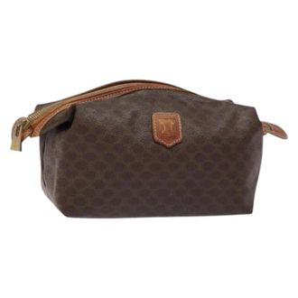 Celine Pochette en Toile Pre-owned - Femme - Pre-owned - Brun - Taille: ONE Size