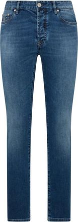 Moorer Homme, Jeans, Bleu, Taille: W29 Jeans Slim Fit Bleu Fonc&eacute; Polyvalent et &Eacute;l&eacute;gant