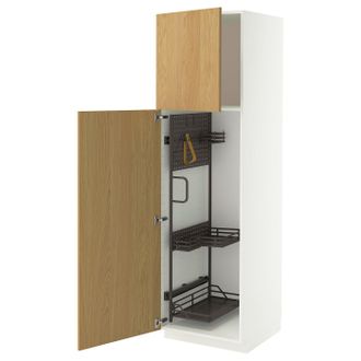 IKEA METOD Hochschrank mit Putzschrankeinr