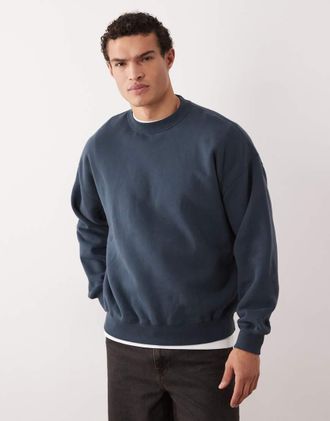 Abercrombie & Fitch Essential - Sweatshirt in Marineblau