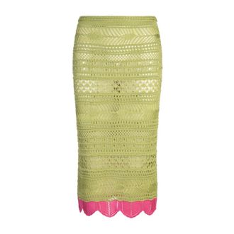 Roberto Cavalli Femme, Jupes, Vert, Taille: 38 FR Gonne