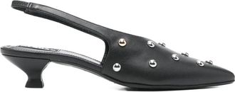 Alohas Eros Slingback-Pumps mit Nieten 40mm - Schwarz