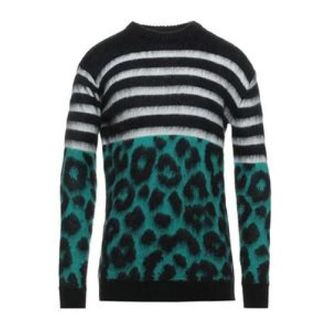 N°21 Homme, Pulls, Multicolore, Taille: M Pull Tricot Vert/Bleu