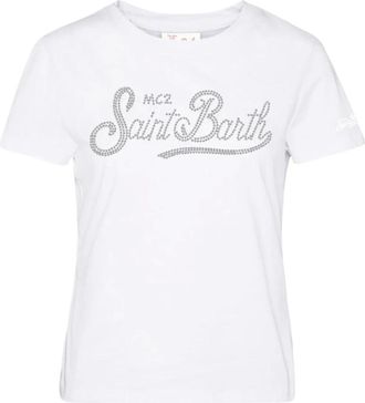 MC2 Saint Barth Femme, Tops, Blanc, Taille: 40 FR T-shirt Emilie